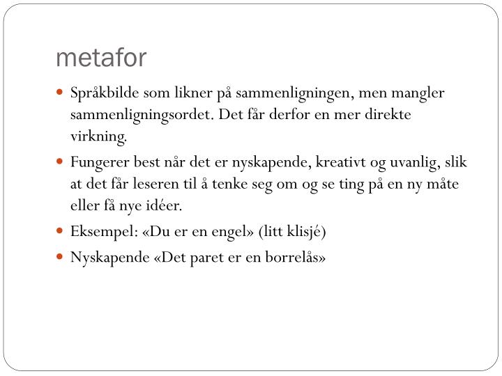 PPT - Språklige virkemidler PowerPoint Presentation - ID:1939156