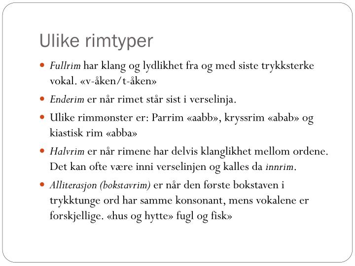 PPT - Språklige virkemidler PowerPoint Presentation - ID:1939156