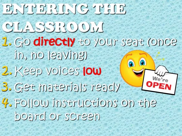 PPT - ENTERING THE CLASSROOM PowerPoint Presentation, free download ...