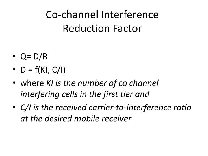 PPT - Co-Channel Interference PowerPoint Presentation - ID:1940357