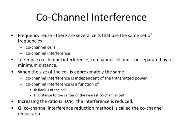 PPT - Co-Channel Interference PowerPoint Presentation - ID:1940357