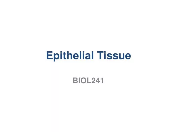 PPT - Epithelial Tissue PowerPoint Presentation, free download - ID:1940395