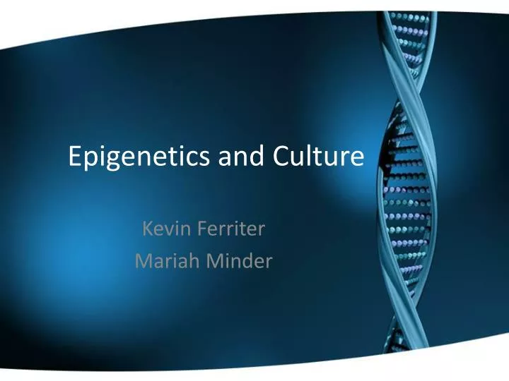 PPT - Epigenetics and Culture PowerPoint Presentation, free download ...