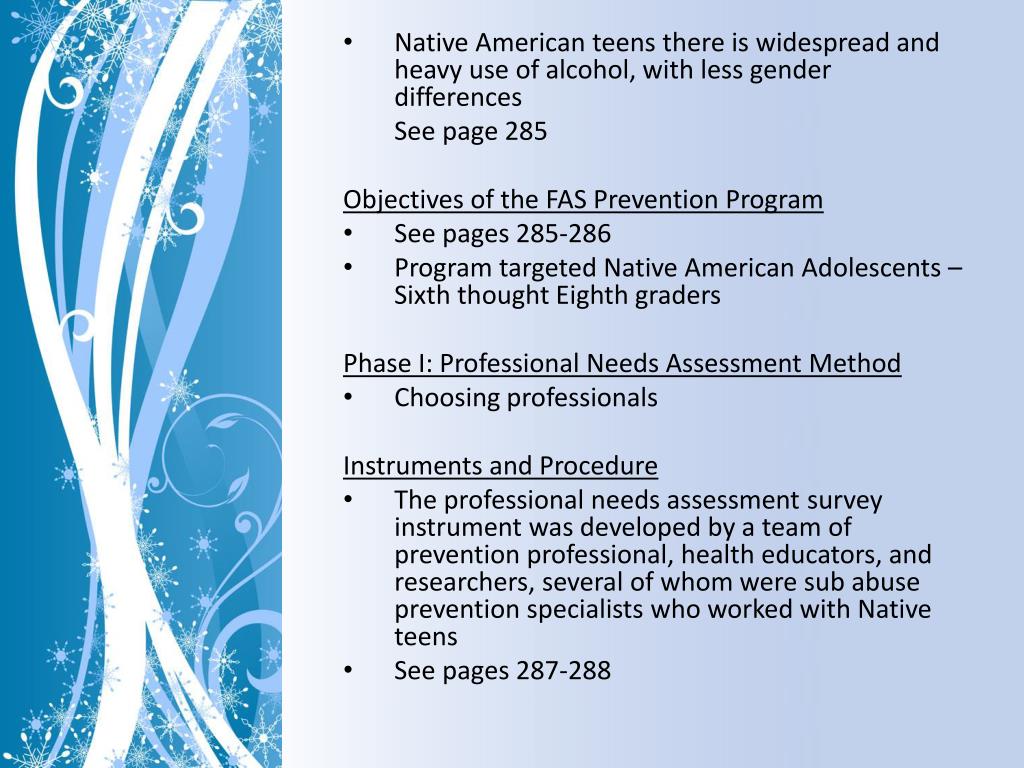 PPT - Preventing Fetal Alcohol Syndrome in Native American Teens ...