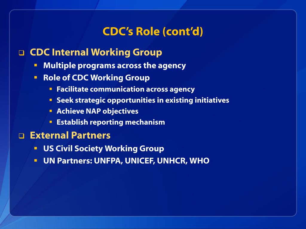 PPT - The Role of Public Health in the U.S. National Action Plan on ...
