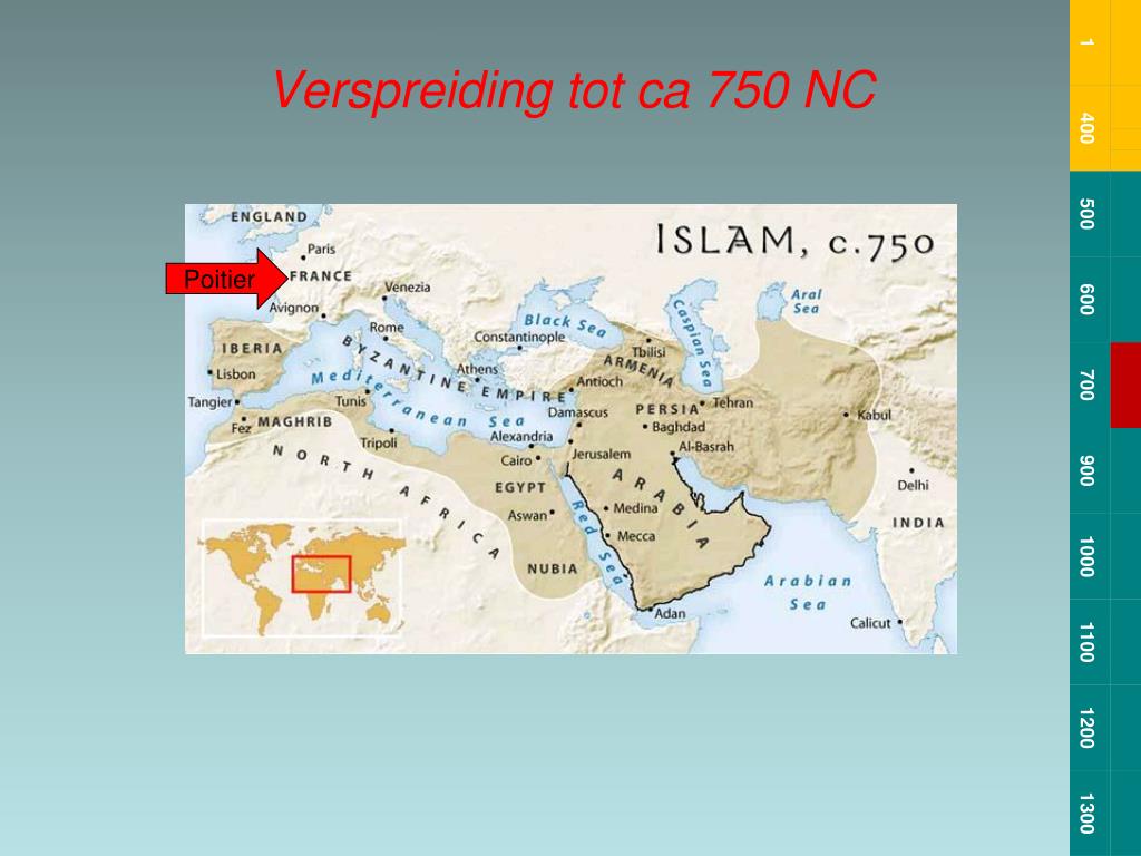 PPT - Kenmerk 10 Het ontstaan en de verspreiding van de islam Les 1 ...