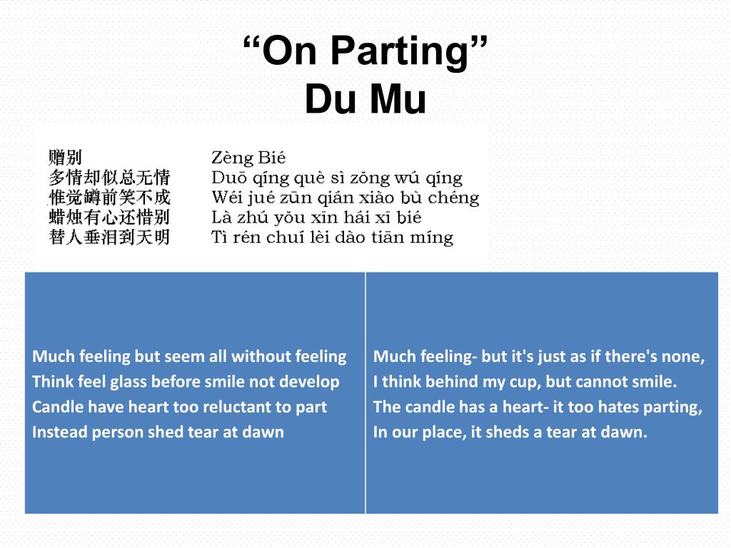 PPT - CHINESE POETRY How are poetic elements like imagery used in ...