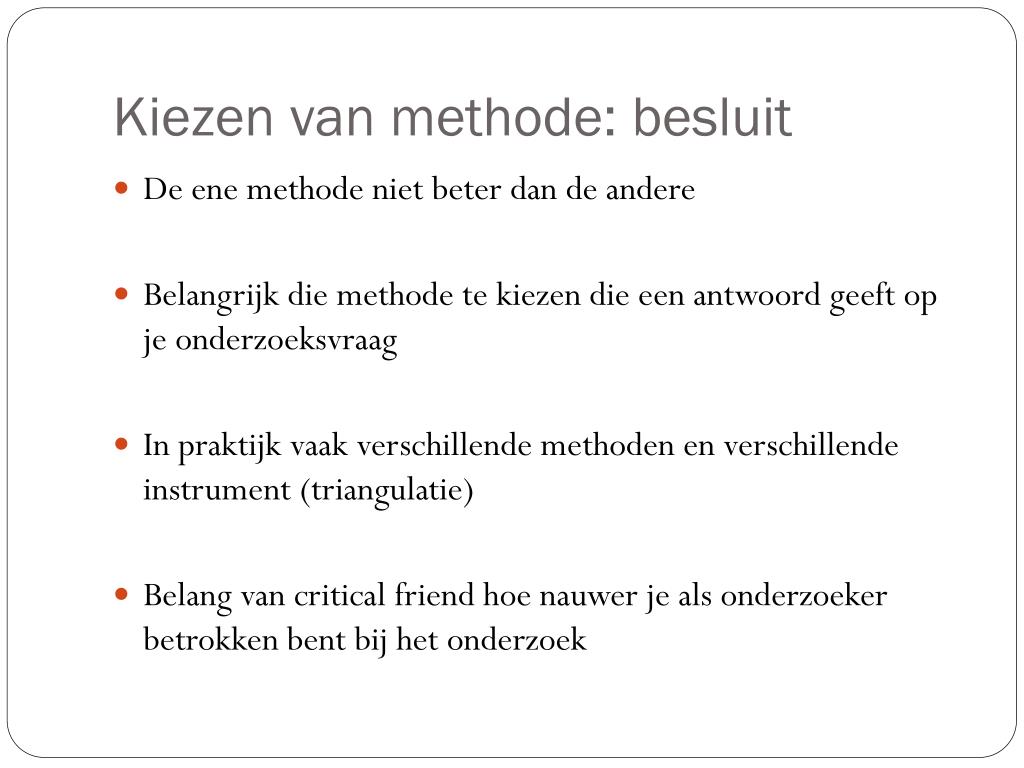 PPT - Methoden en technieken van kwaliteitsvol praktijkgericht ...