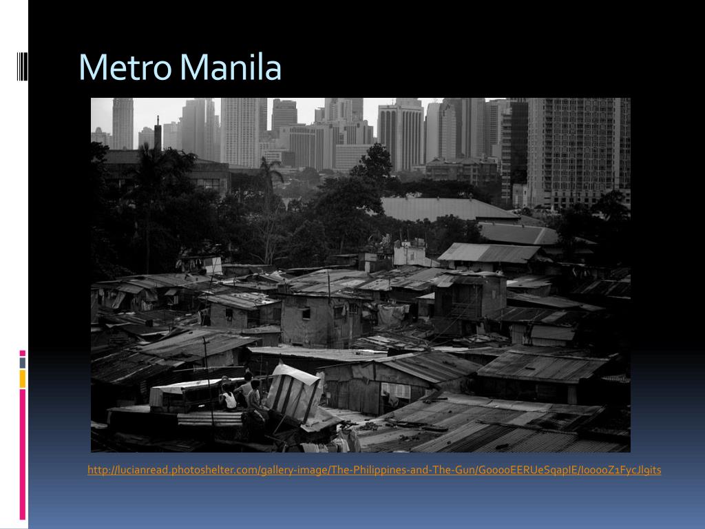 PPT - Poverty and Distribution of Water in the Metro Manila PowerPoint ...