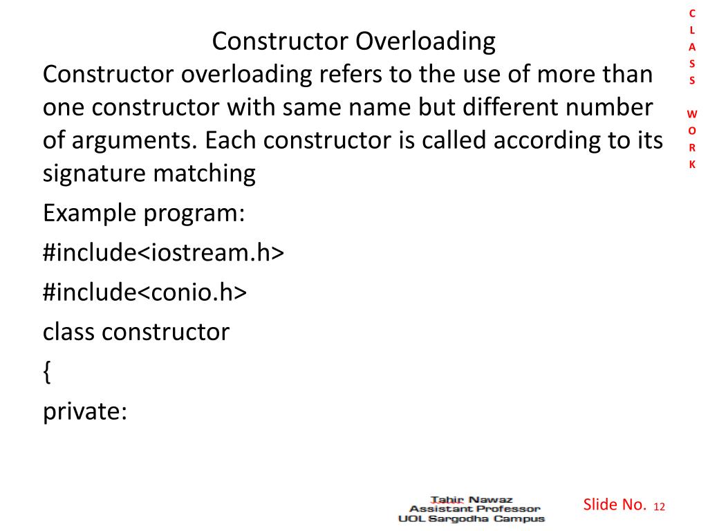 Ppt Constructors Initializer List In Object Oriented Programming Powerpoint Presentation Id