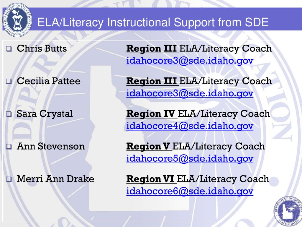 PPT - ELA/Literacy Idaho Core Standards Key Shifts PowerPoint ...