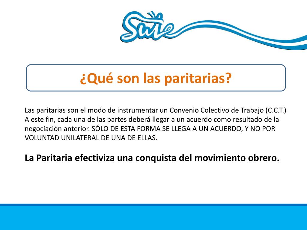 PPT - Paritarias: Conquista y derecho de los trabajadores PowerPoint ...