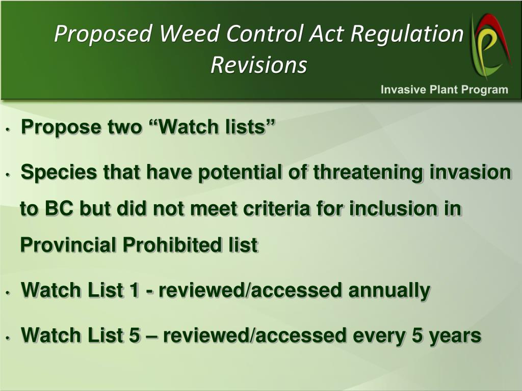 PPT - PRRD/NEIPC Agriculture Weed Day Dawson Creek March 28, 2012 Weed ...