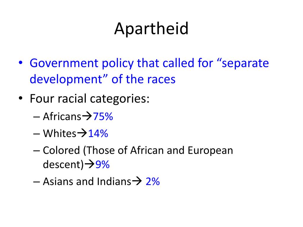 PPT - South Africa and Apartheid PowerPoint Presentation, free download ...