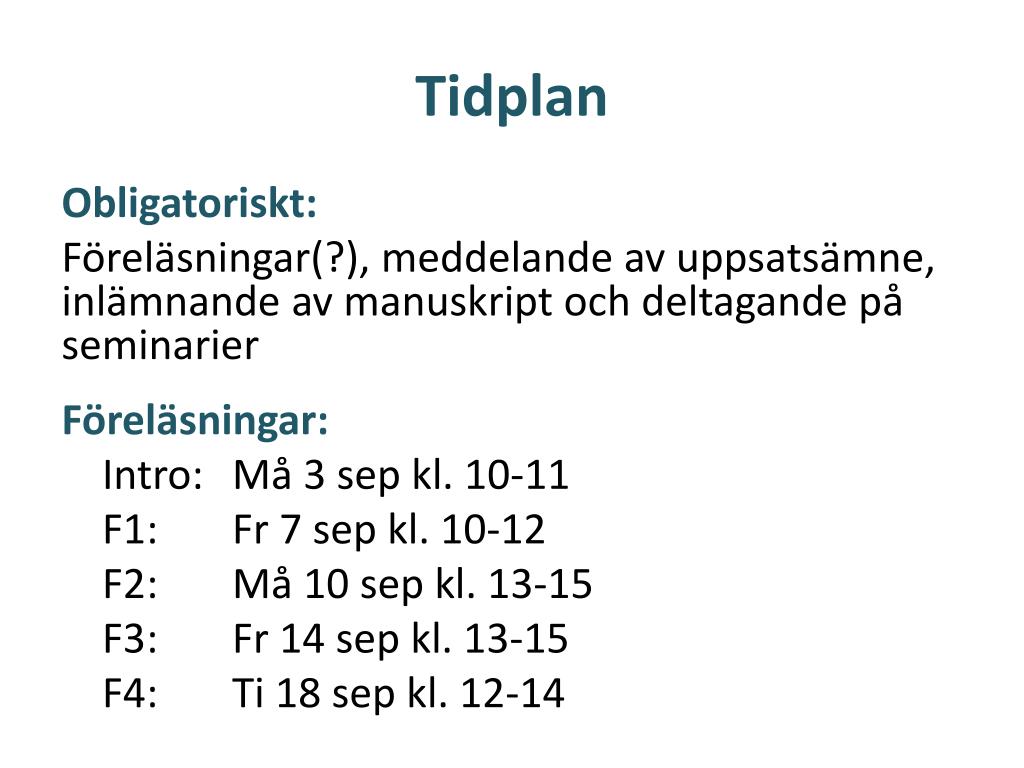 PPT - Självständigt arbete 15 högskolepoäng på Statistik III PowerPoint ...