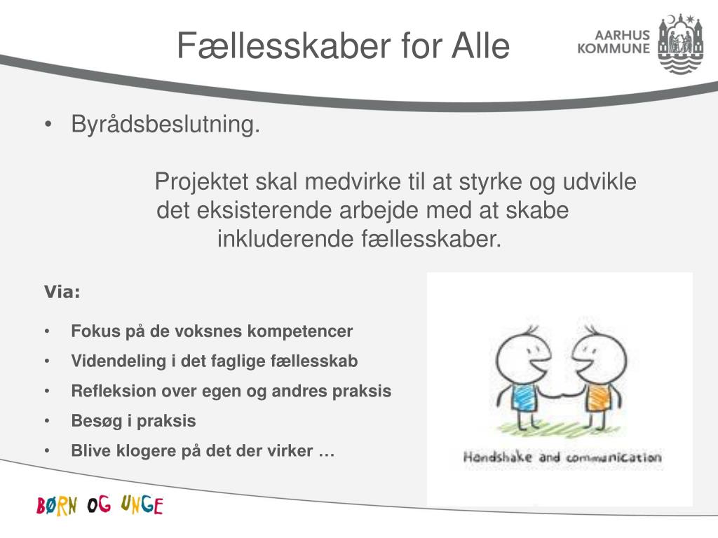 PPT - Velkommen til Fællesskaber for Alle for Folkeoplysningsklubberne! PowerPoint Presentation ...