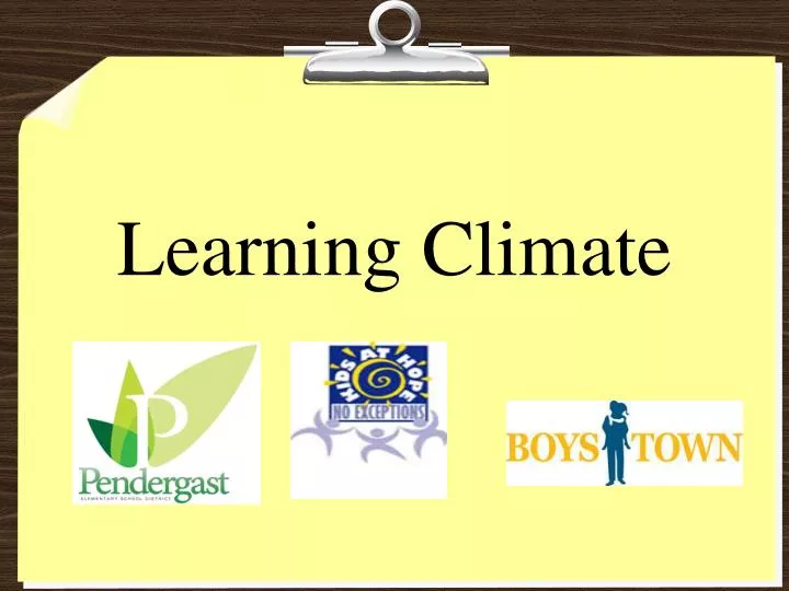 PPT - Learning Climate PowerPoint Presentation, free download - ID:1944444
