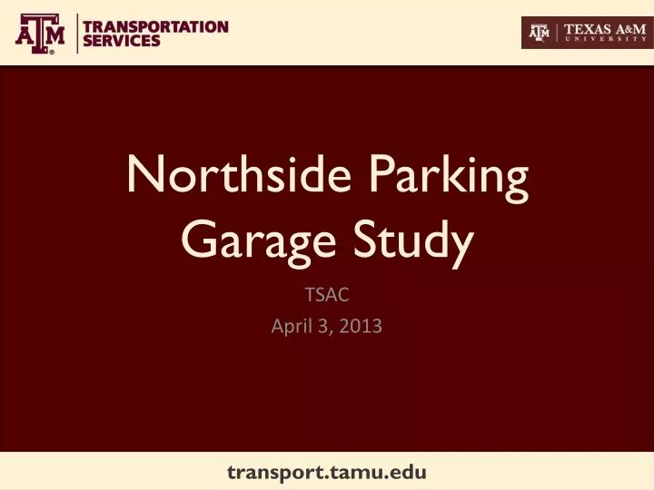 PPT - Northside Parking Garage Study PowerPoint Presentation, free ...