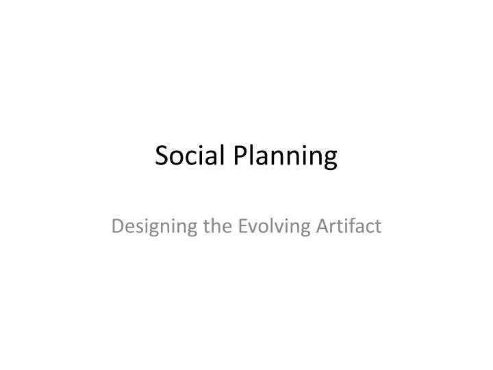 PPT - Social Planning PowerPoint Presentation, free download - ID:1945381