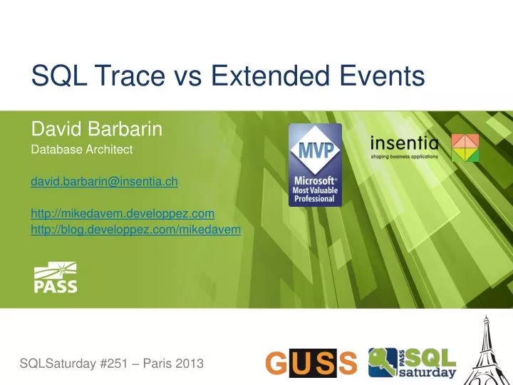 PPT - SQL Trace vs Extended Events PowerPoint Presentation, free ...