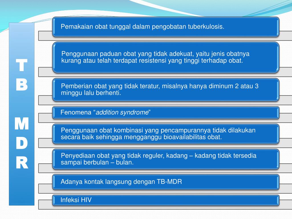 PPT - EFEK SAMPING OBAT PADA PASIEN TB-MDR (Multi Drug Resistant) di ...