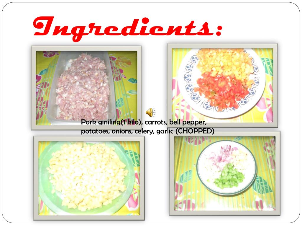 PPT - Recipe of Cheesy Embutido PowerPoint Presentation, free download ...