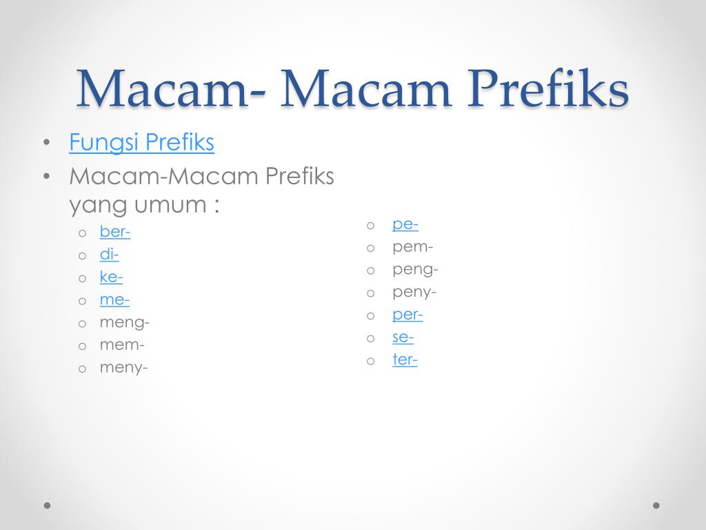 PPT - Prefiks & Infiks PowerPoint Presentation, free download - ID:1947392