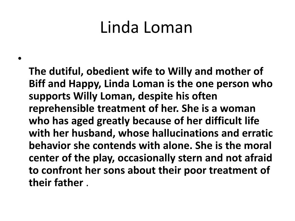 PPT - Death of a Sales man / the influence of the Female character ...