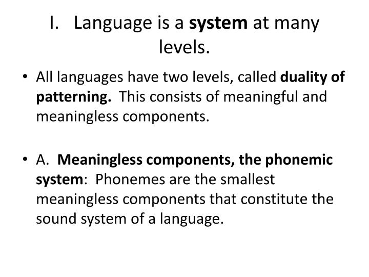 PPT - Characteristic Features of Language PowerPoint Presentation - ID ...