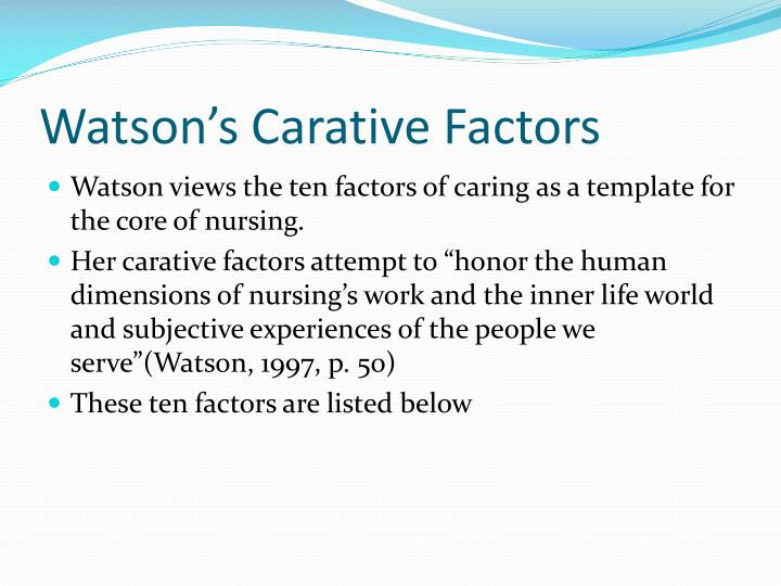 PPT - Jean Watson’s Theory of Human Caring PowerPoint Presentation - ID ...