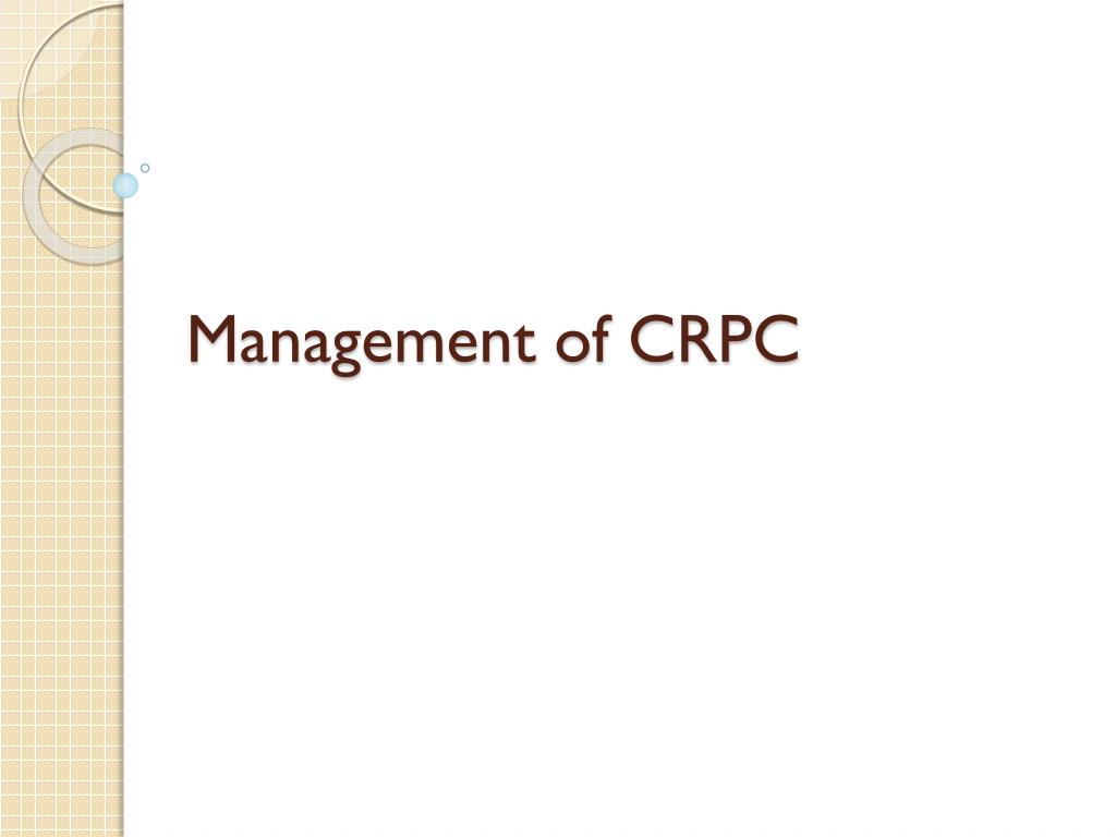 PPT - Castrate-resistant prostate cancer (CRPC) PowerPoint Presentation ...