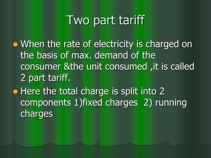 PPT - tariff PowerPoint Presentation - ID:1949012