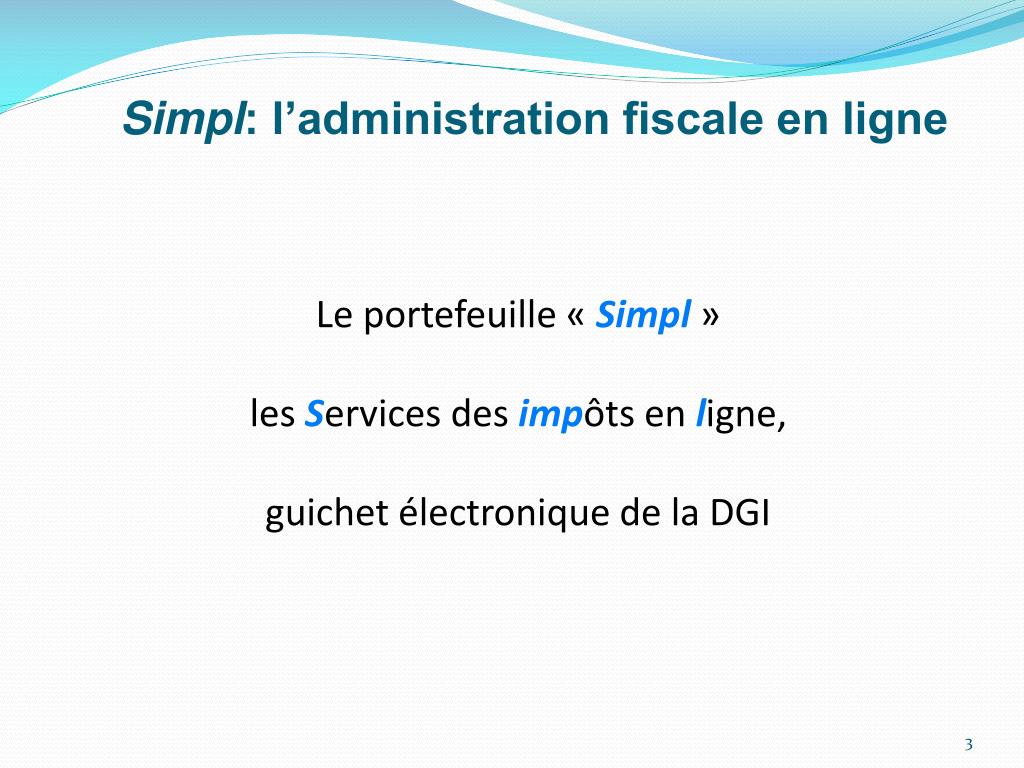 Ppt Simpl Services Des Impôts En Ligne Powerpoint Presentation