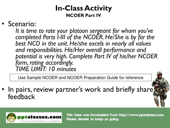 PPT - Noncommissioned Officer Evaluation Report (NCOER) Counseling ...