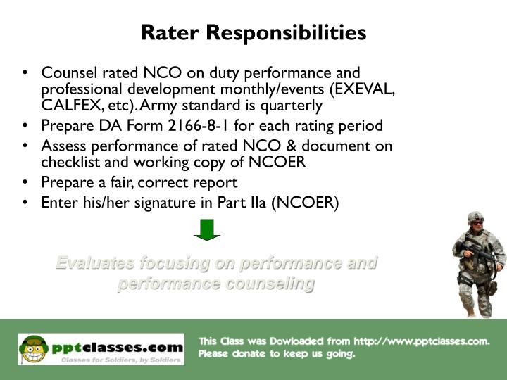 PPT - Noncommissioned Officer Evaluation Report (NCOER) Counseling ...