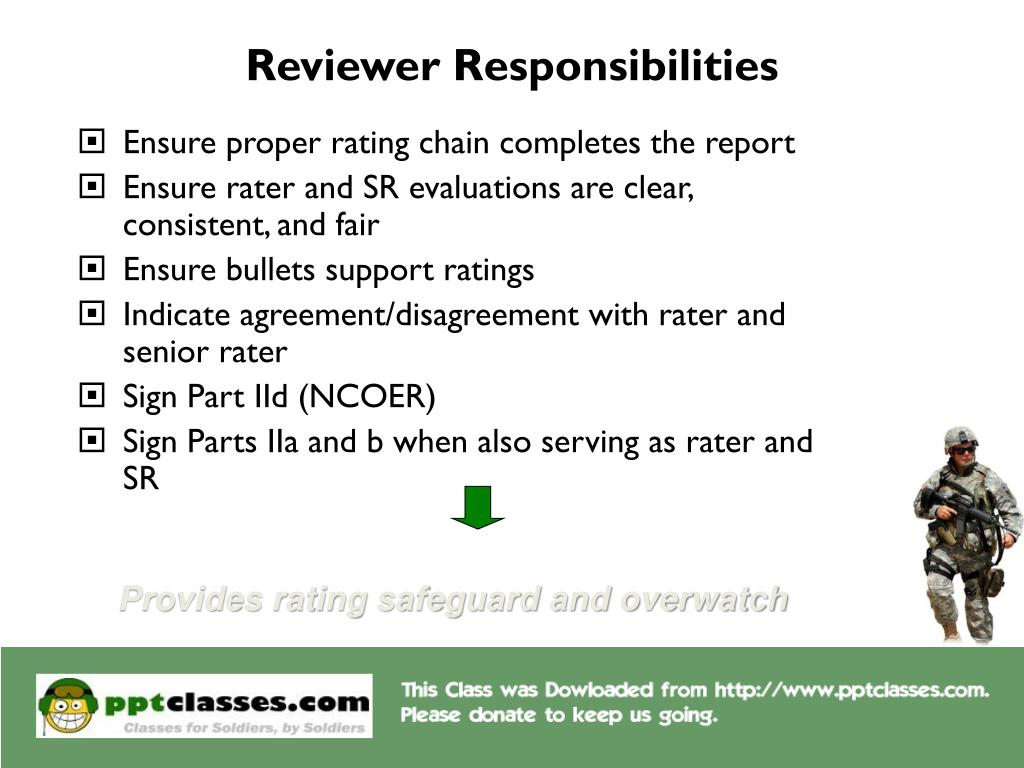 PPT - Noncommissioned Officer Evaluation Report (NCOER) Counseling ...