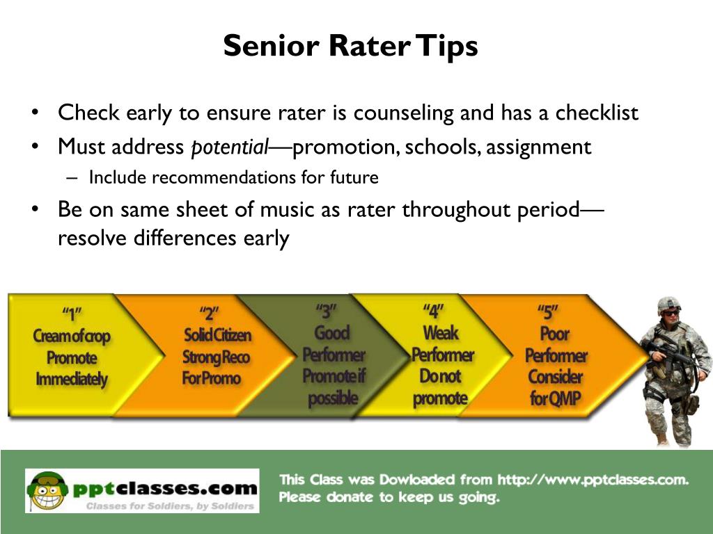 PPT - Noncommissioned Officer Evaluation Report (NCOER) Counseling ...