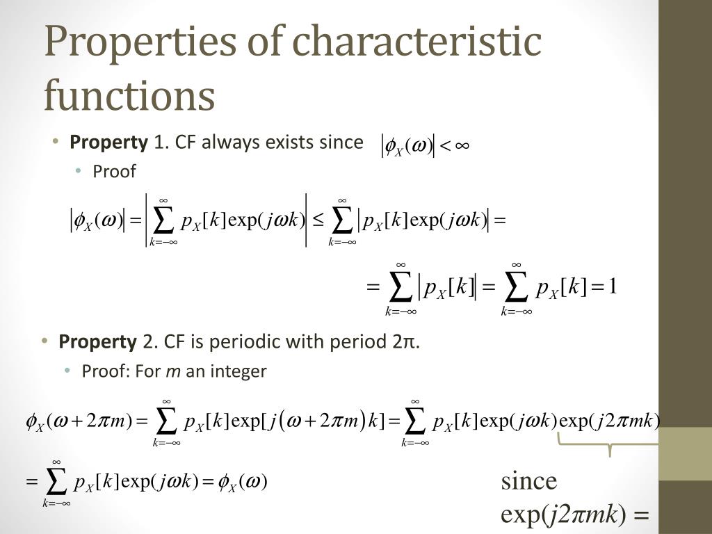 Ppt Fourier Series And Characteristic Functions Powerpoint