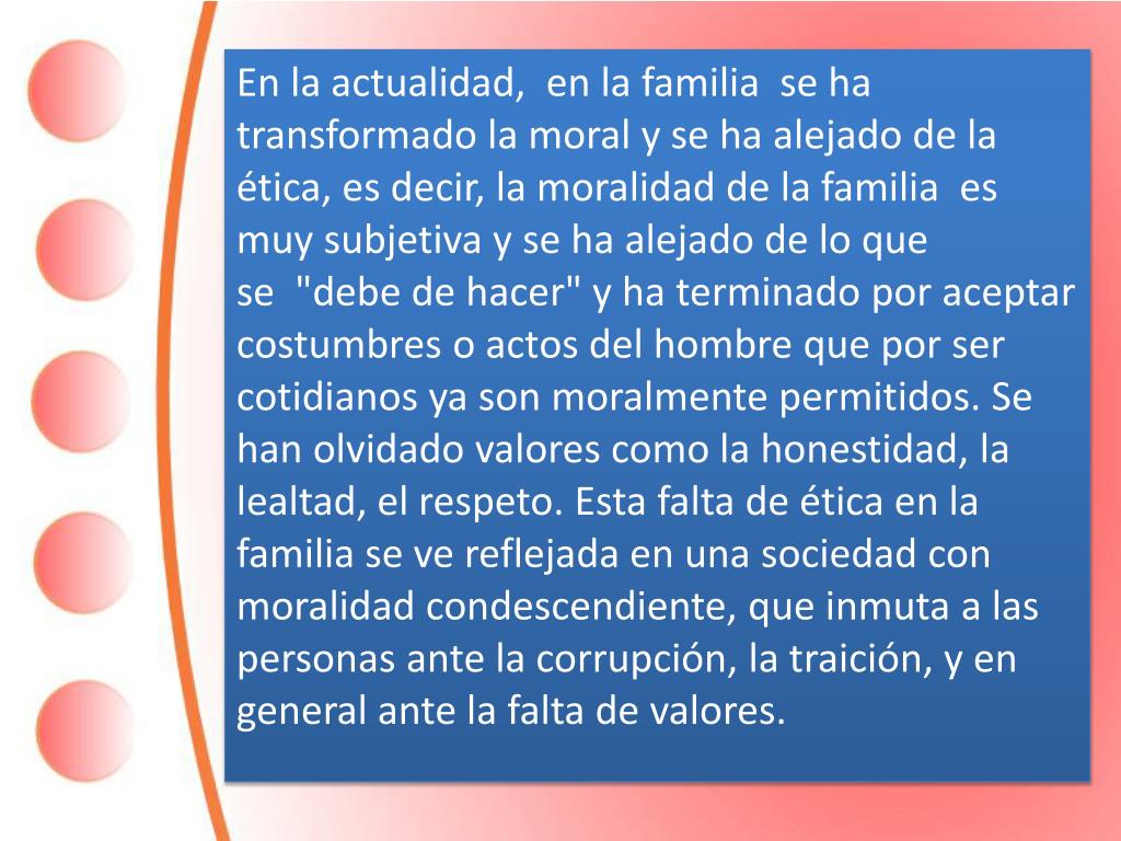 PPT - ETICA DE LA FAMILIA PowerPoint Presentation, free download - ID ...