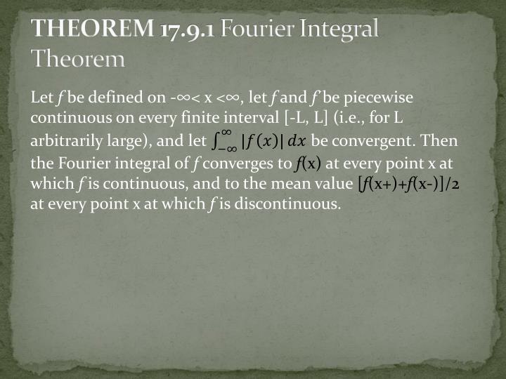 PPT - Fourier Series ,Fourier Integral, Fourier Transform PowerPoint ...