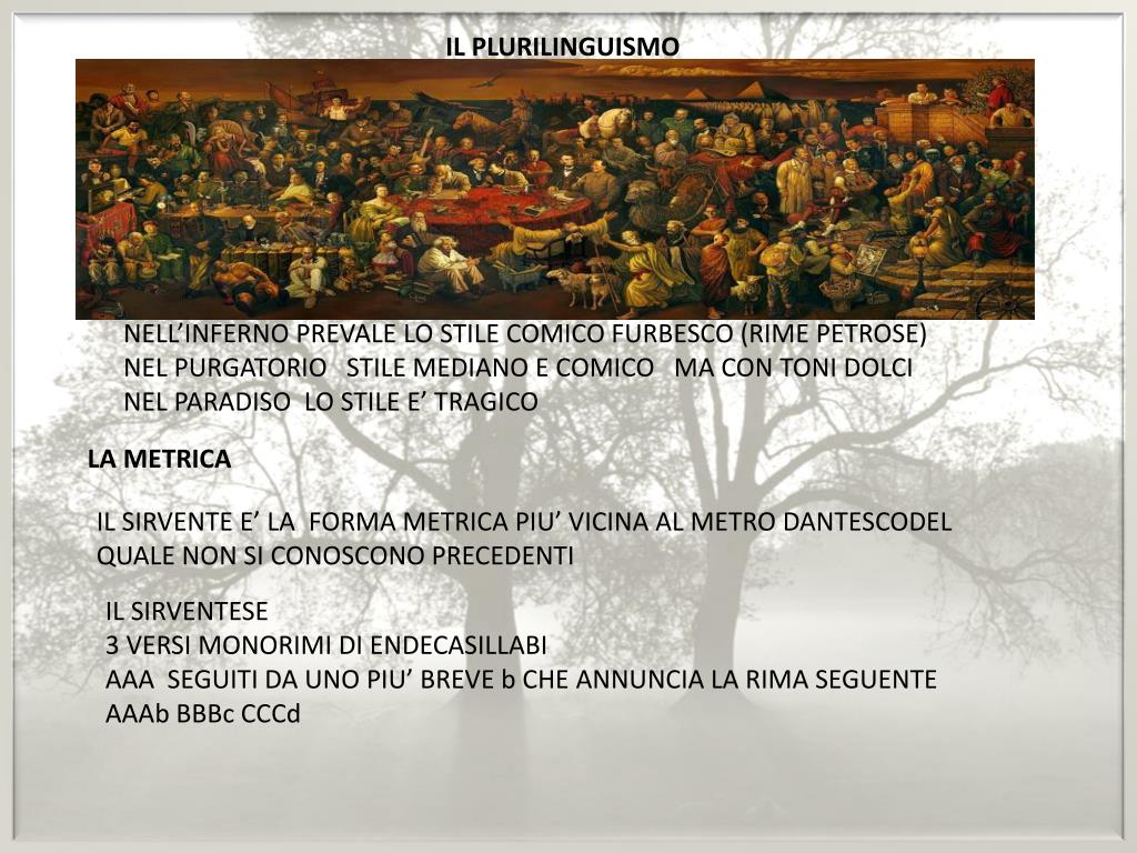 PPT - DANTE ALIGHIERI LA VITA LE OPERE LA DIVINA COMMEDIA PowerPoint ...