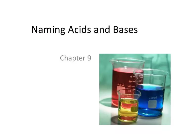 PPT - Naming Acids and Bases PowerPoint Presentation, free download ...