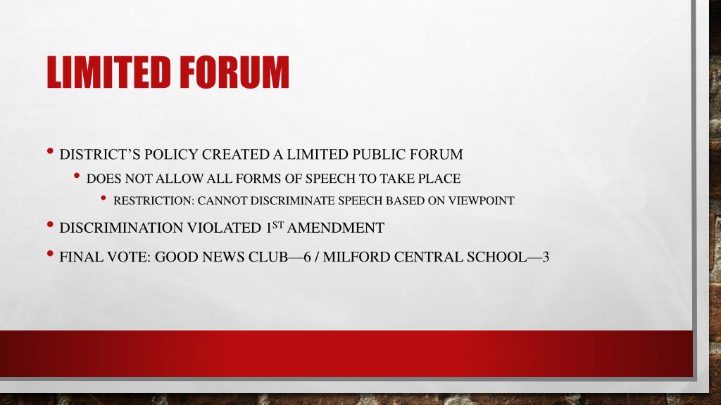 PPT - Good News Club v. Milford Central School PowerPoint Presentation ...