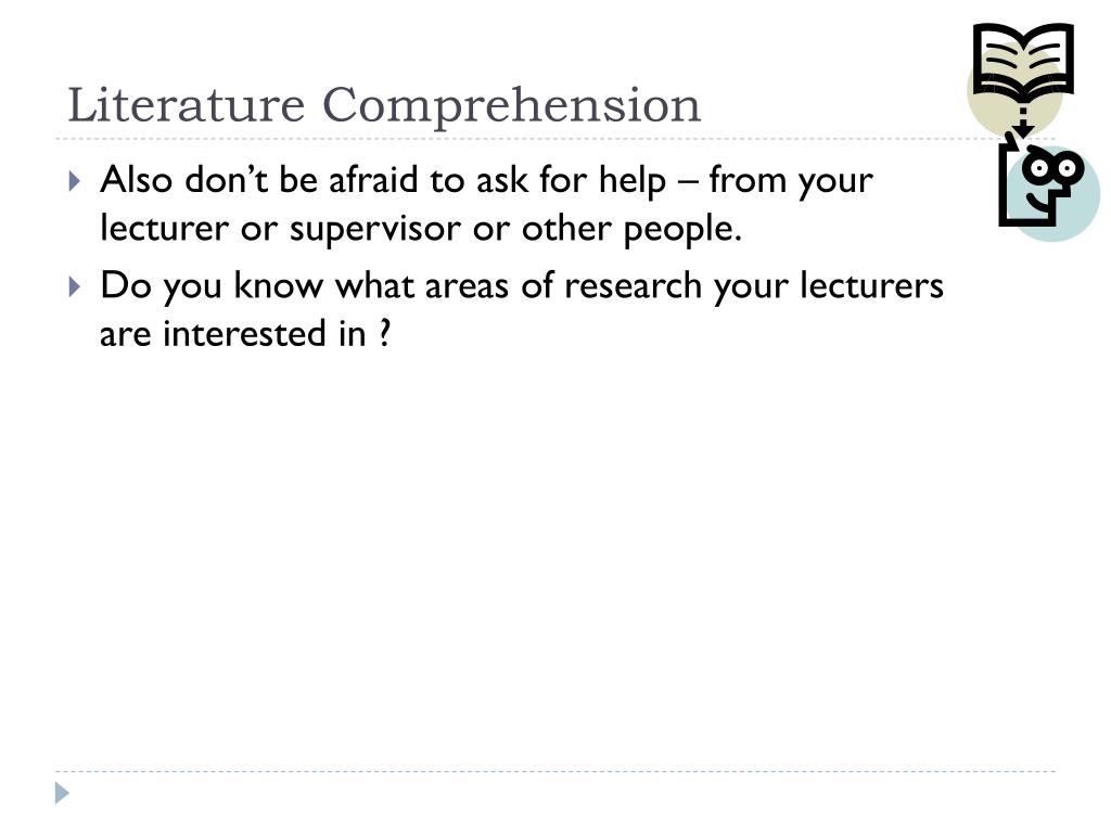 PPT - Literature Survey, Literature Comprehension , & Literature Review ...