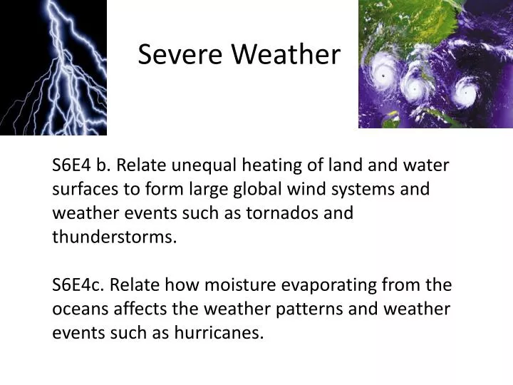 PPT - Severe Weather PowerPoint Presentation, free download - ID:1952234