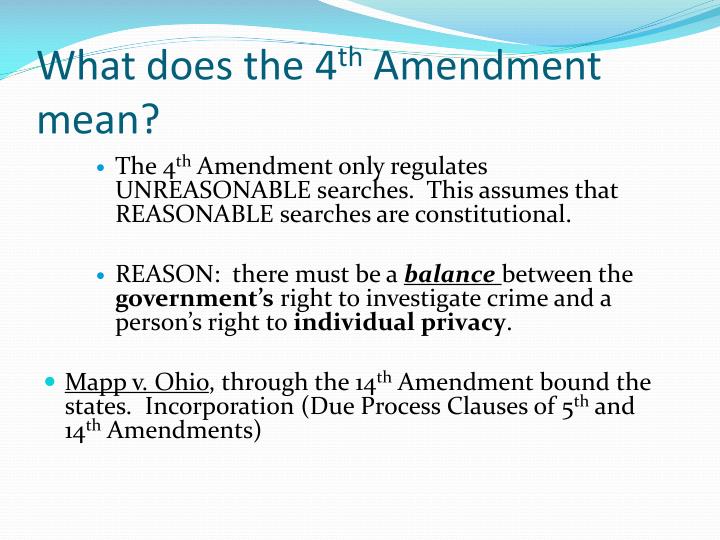 PPT - 4 th Amendment--Search and Seizure PowerPoint Presentation - ID ...