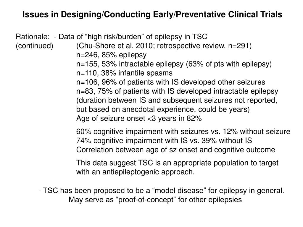 PPT - Neurological Outcomes (Epilepsy) in Clinical Trials for TSC and ...