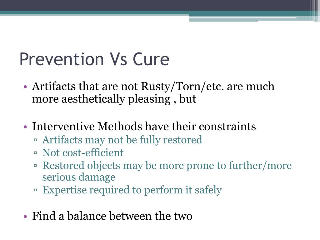 PPT - Preventive vs Interventive Conservation In the Hwa Chong ...