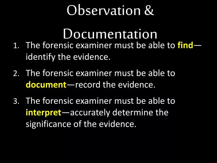 PPT - Observation & Documentation PowerPoint Presentation, free ...