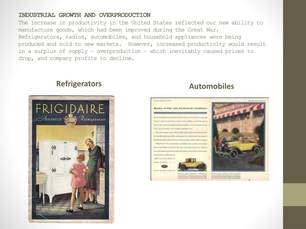 PPT - The Economy of the 1920s – Prosperity to Poverty PowerPoint ...